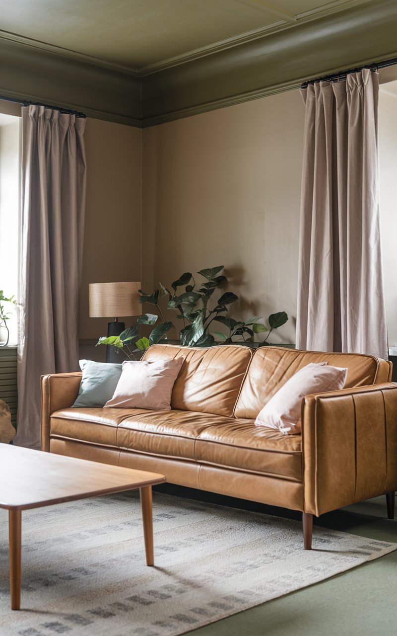 Ready for a Living Room Glow-Up? These 97 Tan Leather Couch Ideas ...