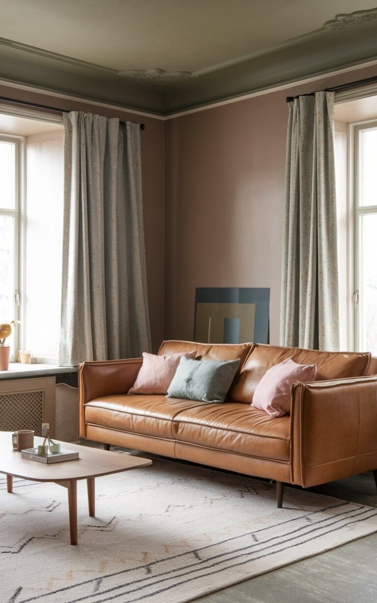 Ready for a Living Room Glow-Up? These 97 Tan Leather Couch Ideas ...