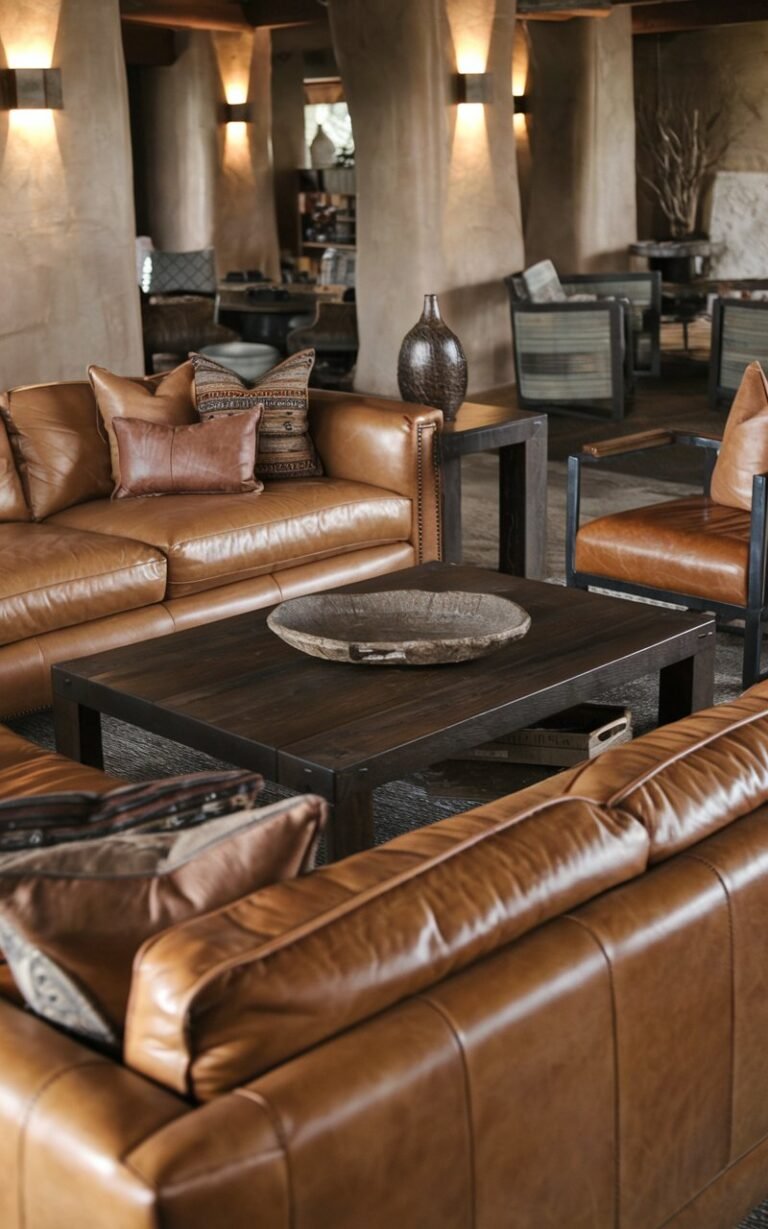 Ready for a Living Room Glow-Up? These 97 Tan Leather Couch Ideas ...
