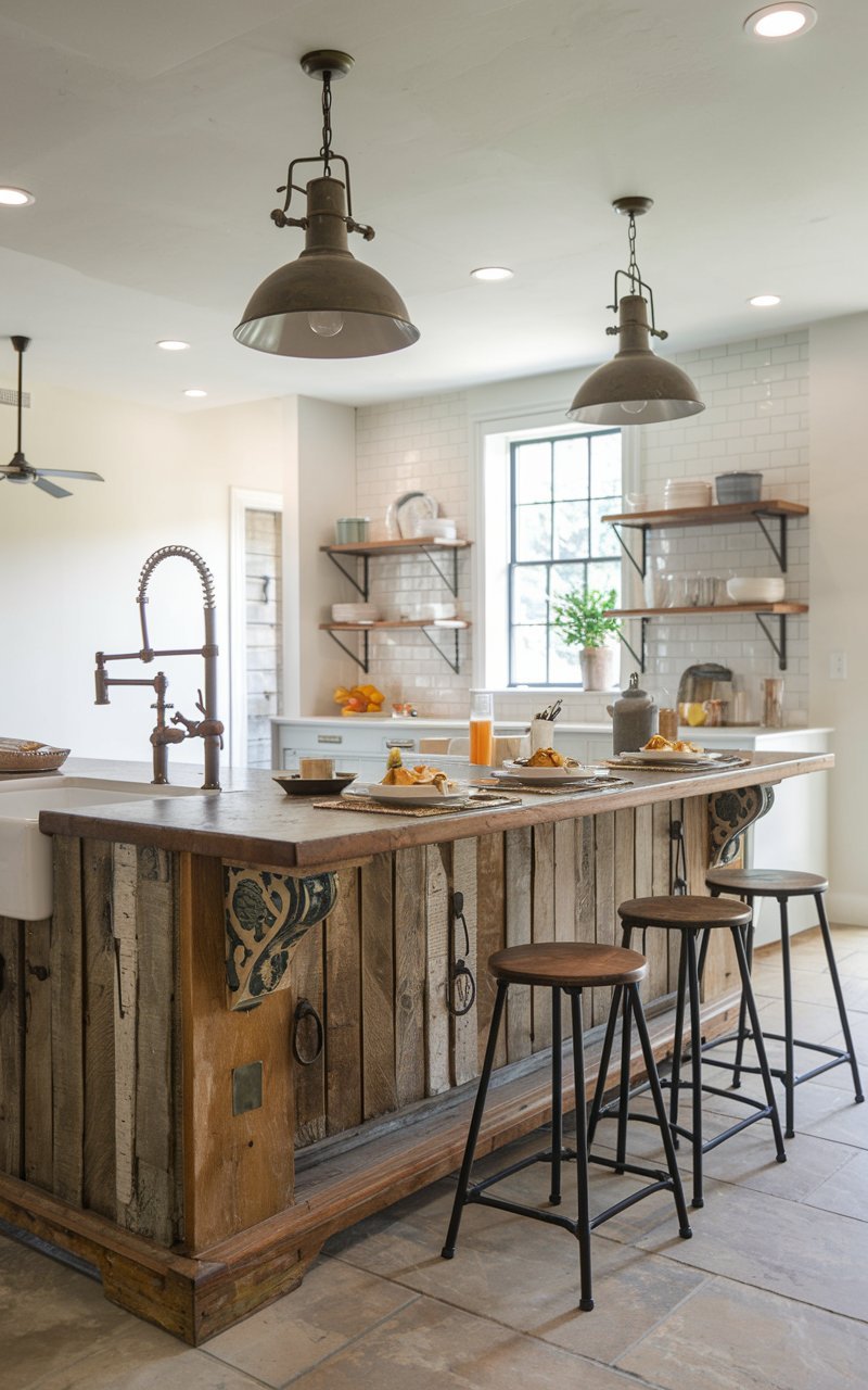 55 Antique Kitchen Island Ideas That’ll Transport You to a Rustic ...