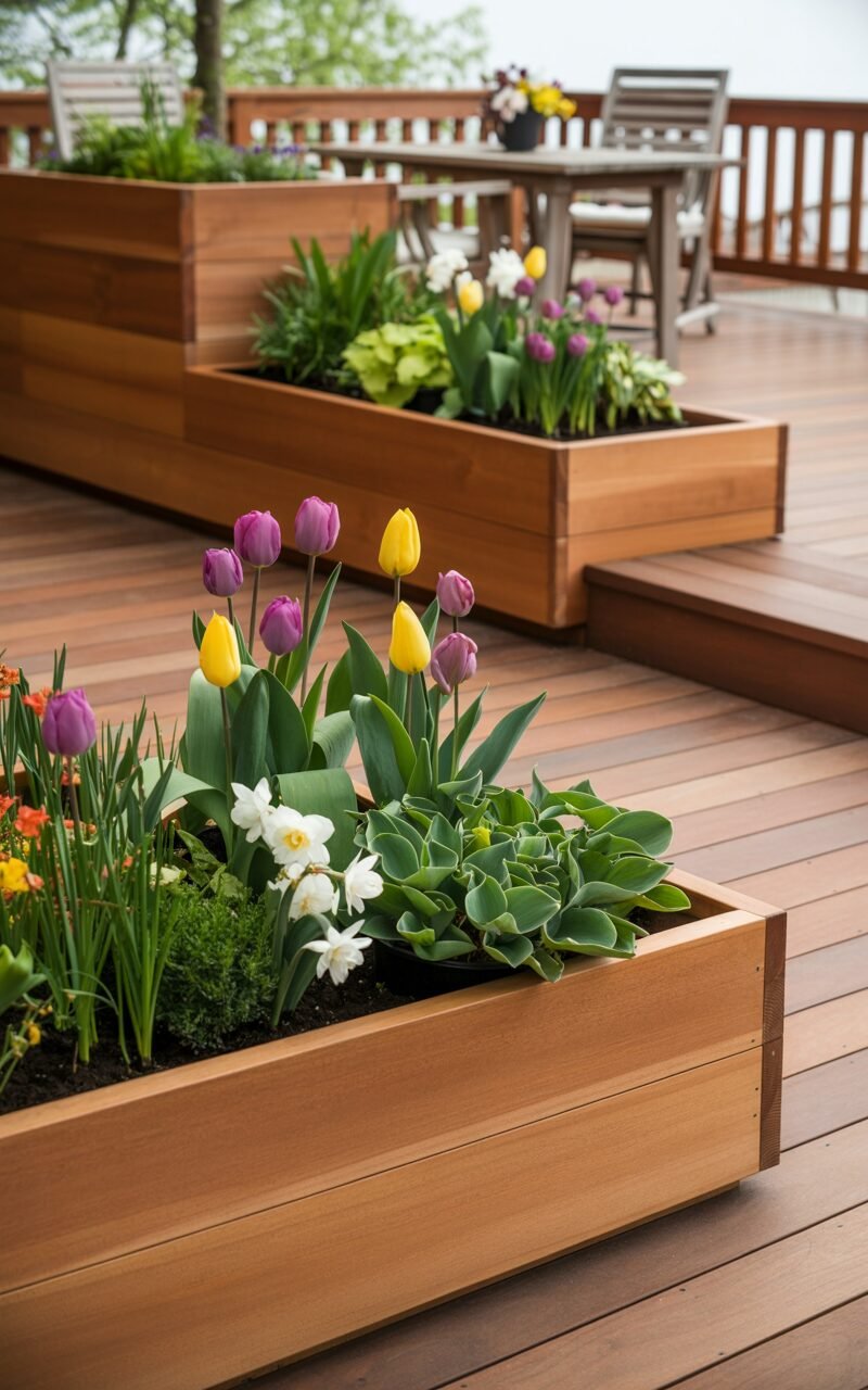 27 Deck Planters and Garden Ideas to Turn Your Outdoor Space Into a ...