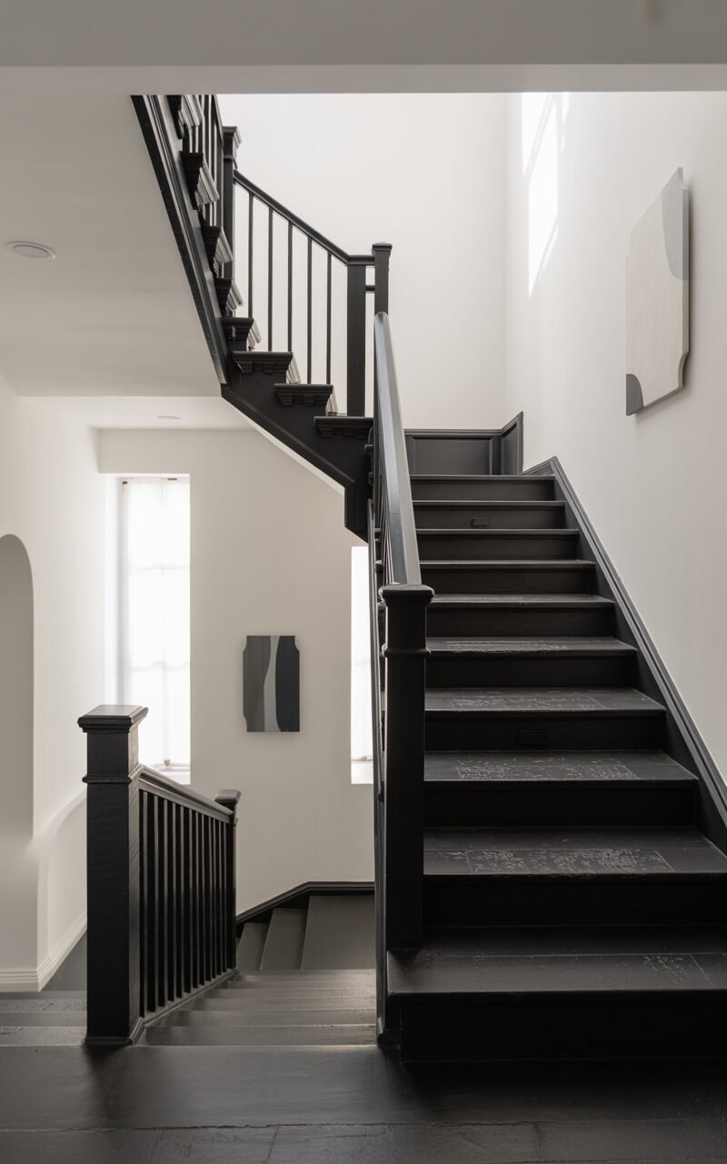 24 Black Staircase Ideas That Instantly Elevate Your Home – A SERENE HOME